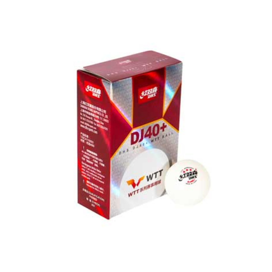 DHS DJ40+ 3 star WTT ABS 6PK T.T Ball [White] ITTF - Yumo Pro Shop ...