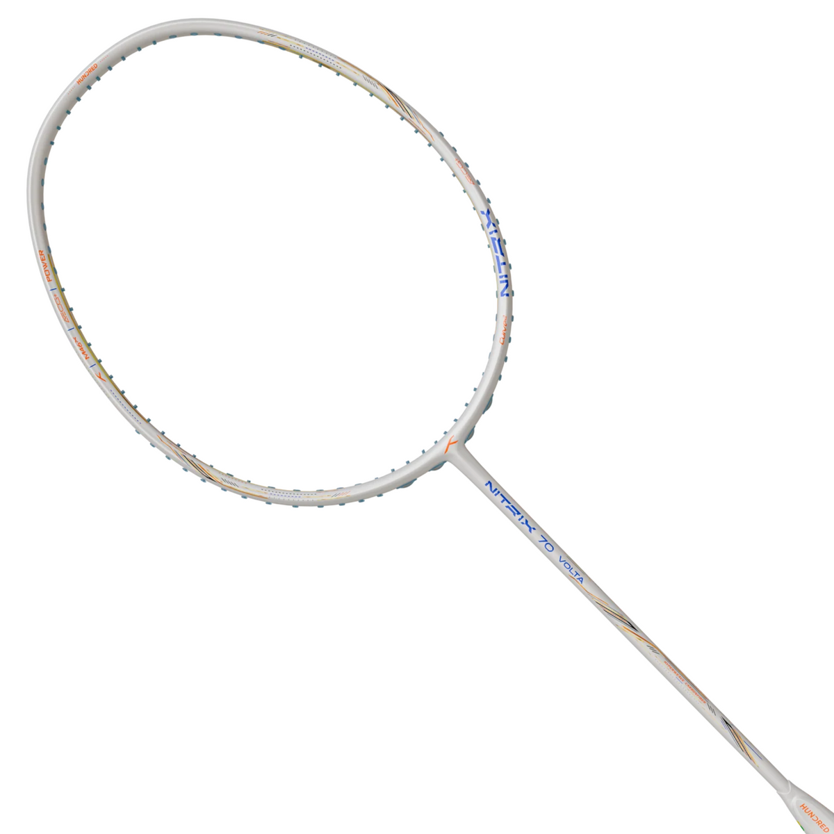 Hundred Nitrix 70 Volta Badminton Racket [White/Copper] - Yumo Pro Shop ...